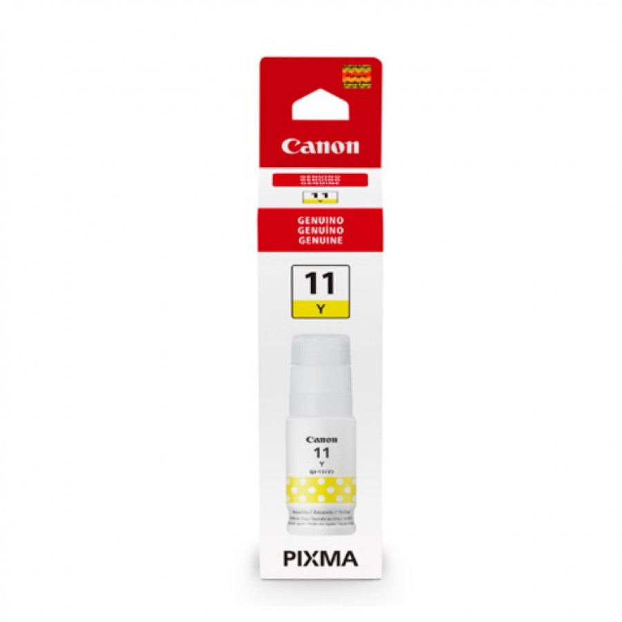 Botella Tinta Canon Gi-11 Original Amarilla 70ml